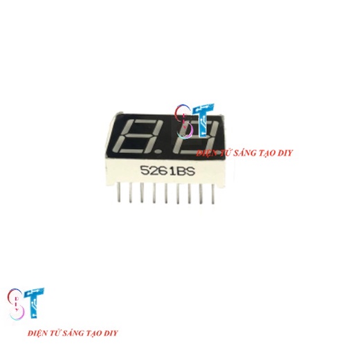 Led 7 Thanh 5261BS 0.56 Inch 2 Số Màu Đỏ Anode Chung 18 Chân | Shopee ...
