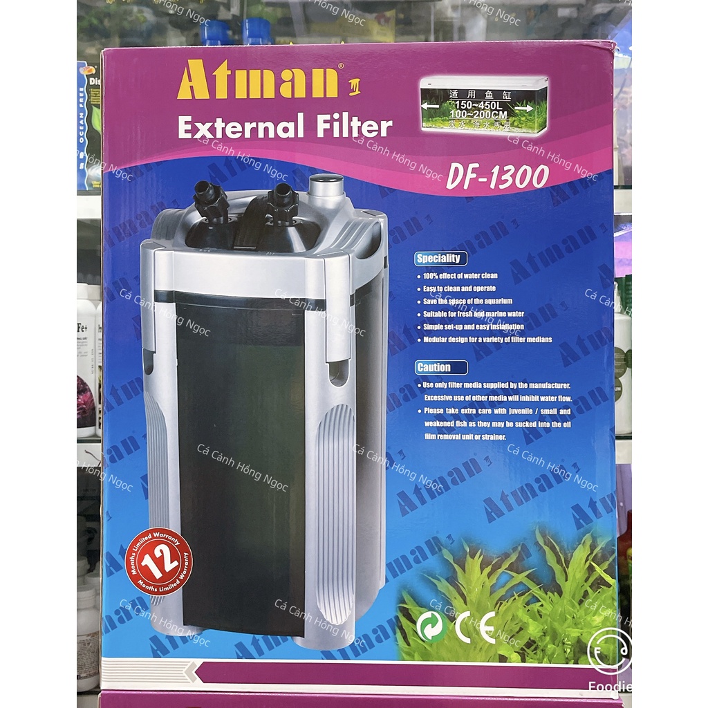 Máy Lọc Thùng ATMAN - External Filter DF 1300 Cao Cấp Cho Hồ Cá Thuỷ ...