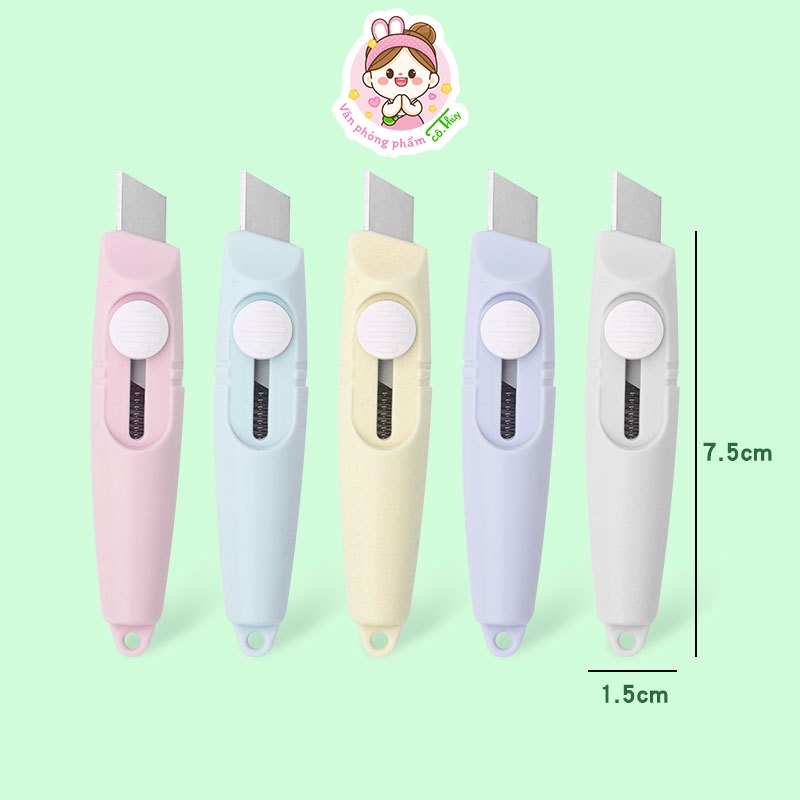 D02 Dao tiện ích dao mini Dao Rọc Giấy Bỏ Túi Mini minh họa cá heo, cà ...