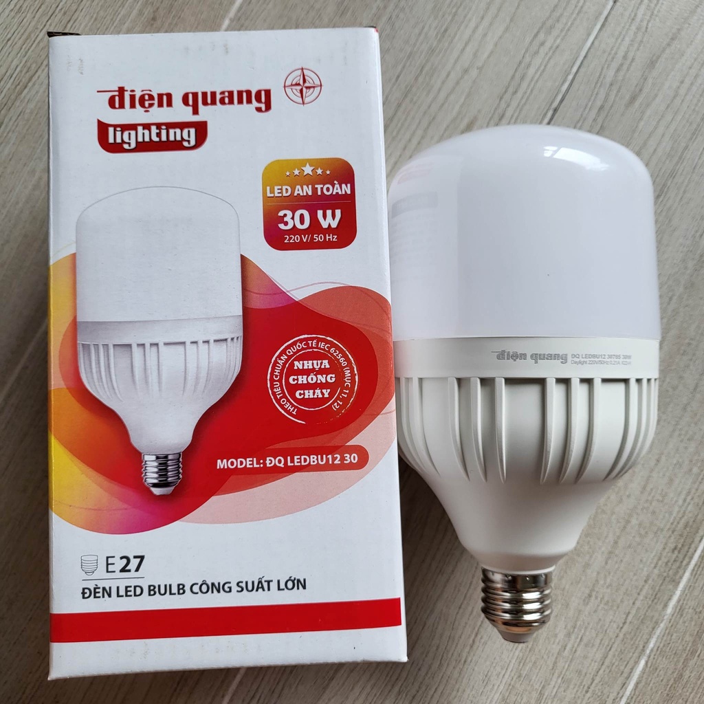 Đèn LED bulb công suất lớn Điện Quang ĐQ LEDBU12 bầu kín - siêu sáng ...