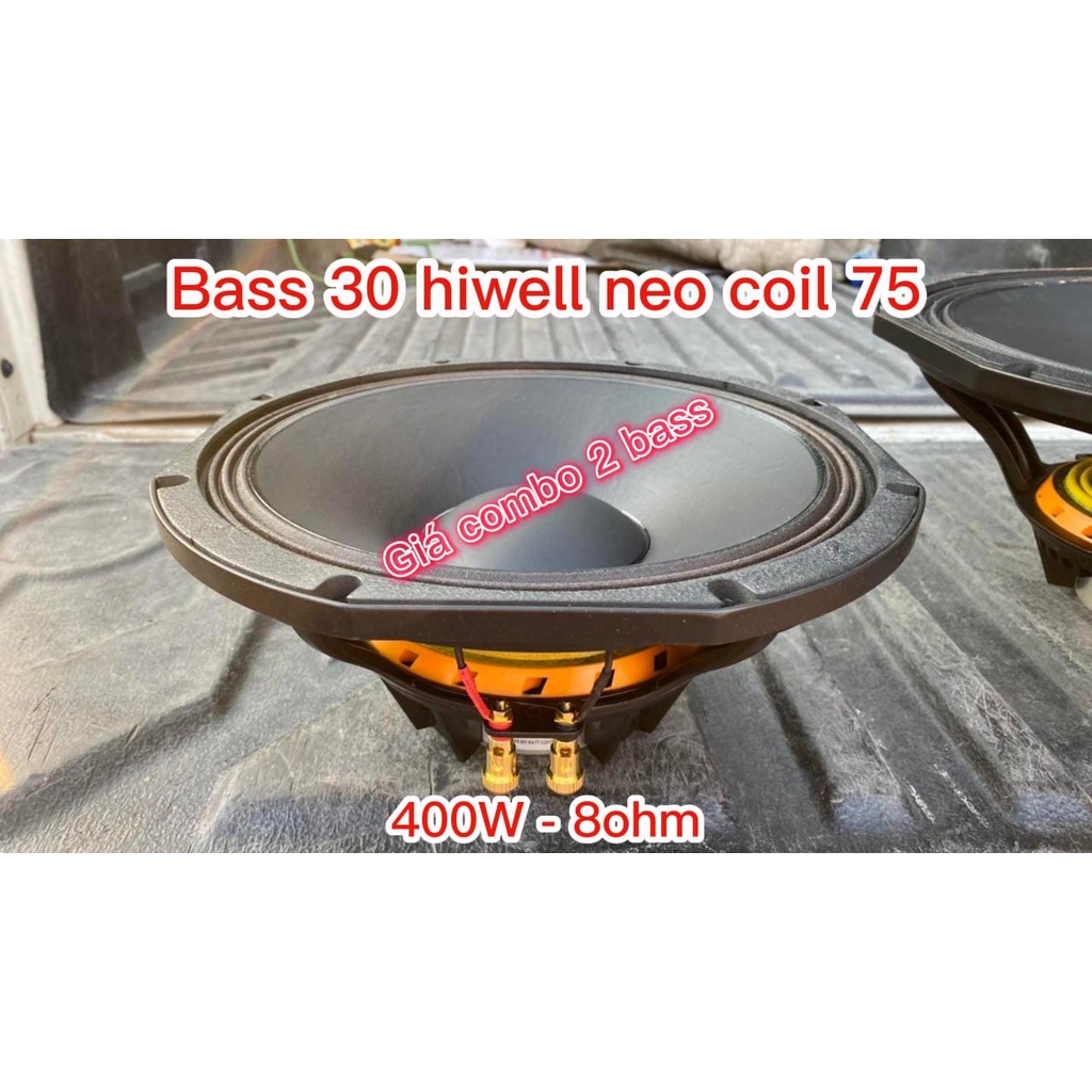BASS 30 Hiwell neo coil 75 400W/800W( combo 2 bass) - dùng cho loa bass ...