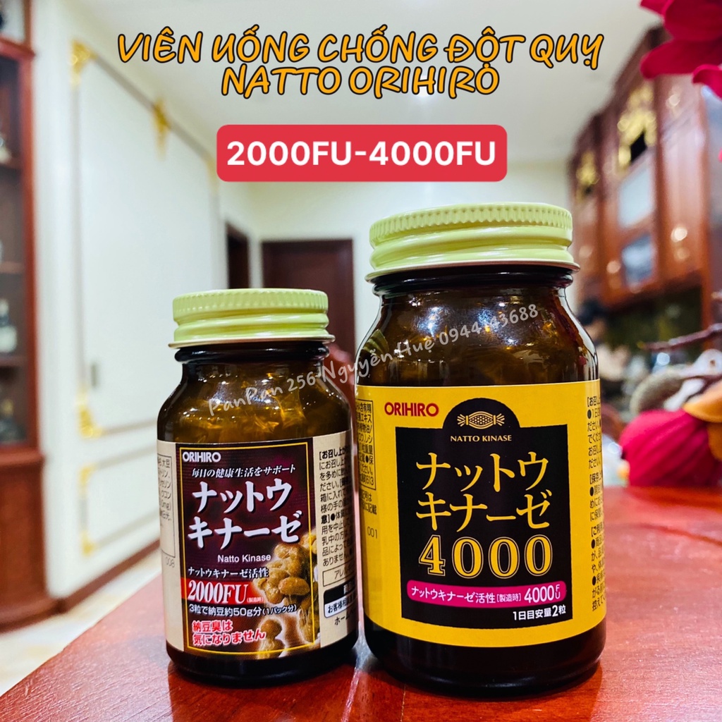 Viên uống hỗ trợ phòng chống đột quỵ 2000 FU 4000 FU Orihiro - Hàng ...