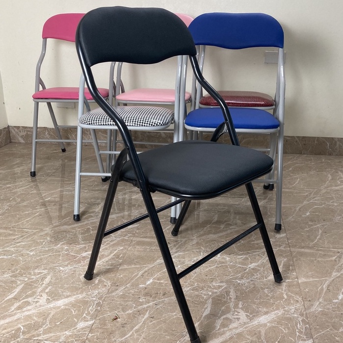 Ghế Văn Phòng Gấp Gọn Ghế Gấp Decor Phòng Ghế Đệm Tựa Lưng Bọc Da Êm Ái ...