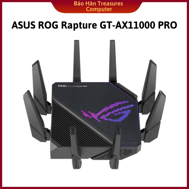 Wireless Routers Tri-band WiFi 6(802.11ax) ASUS ROG Rapture GT-AX11000 ...