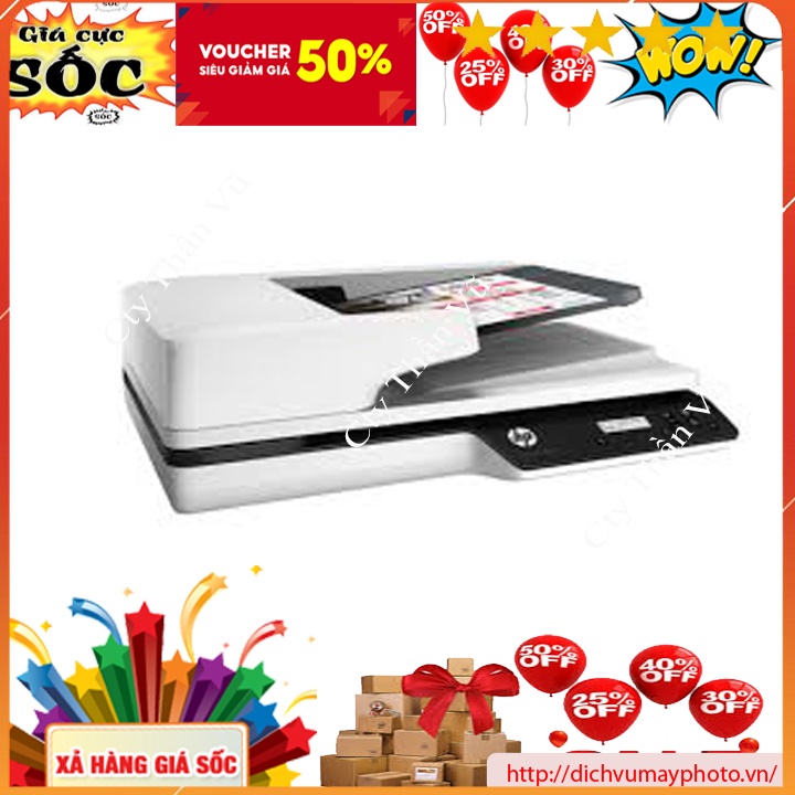 Máy Scan HP ScanJet Pro 3500 f1 khổ A4 hàng nhập khẩu có bảo hành INECO ...