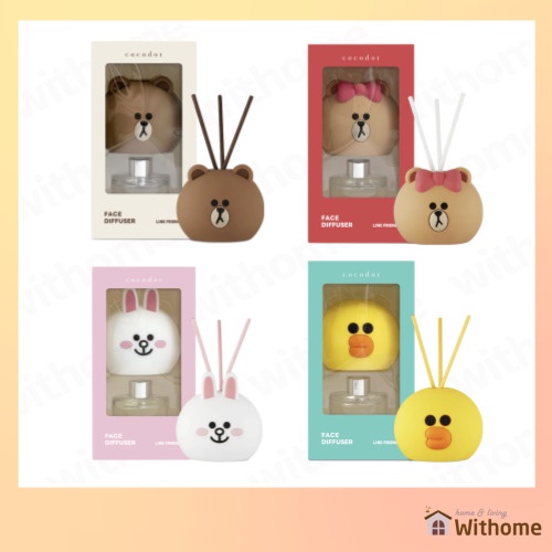 [Cocodor] Line Friends Face Reed Diffuser 50ml Pure Cotton (nâu ...