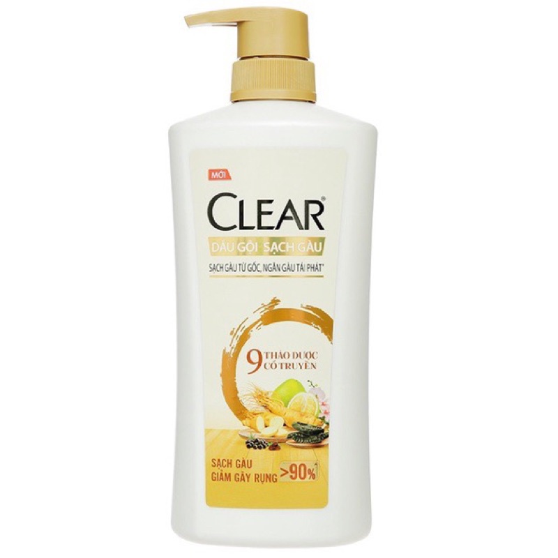 DẦU GỘI SẠCH GÀU CLEAR 9 THẢO DƯỢC CỔ TRUYỀN 630G | Shopee Việt Nam