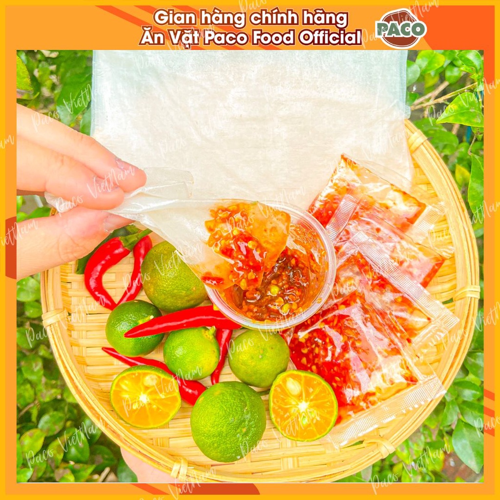 BÁNH TRÁNG ỚT SATE RIM MẬT ONG KÈM TẮC NGON PACO FOOD LẺ 1 GÓI | Shopee ...