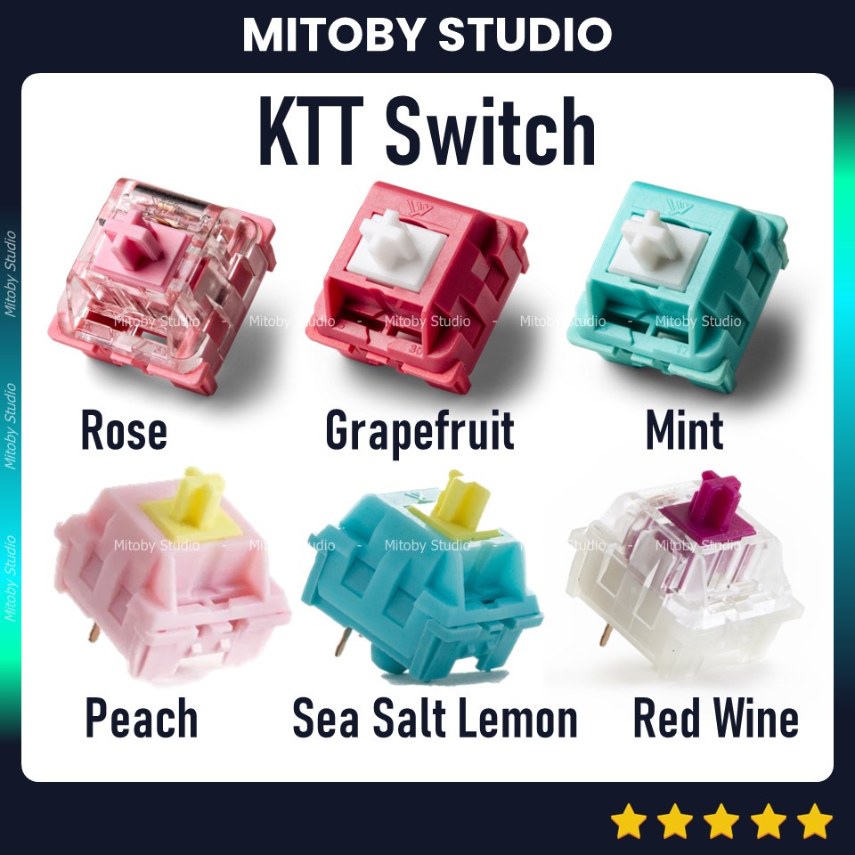 KTT PEACH linear switch công tắc bàn phím cơ KTT Mint switch - Mitoby ...