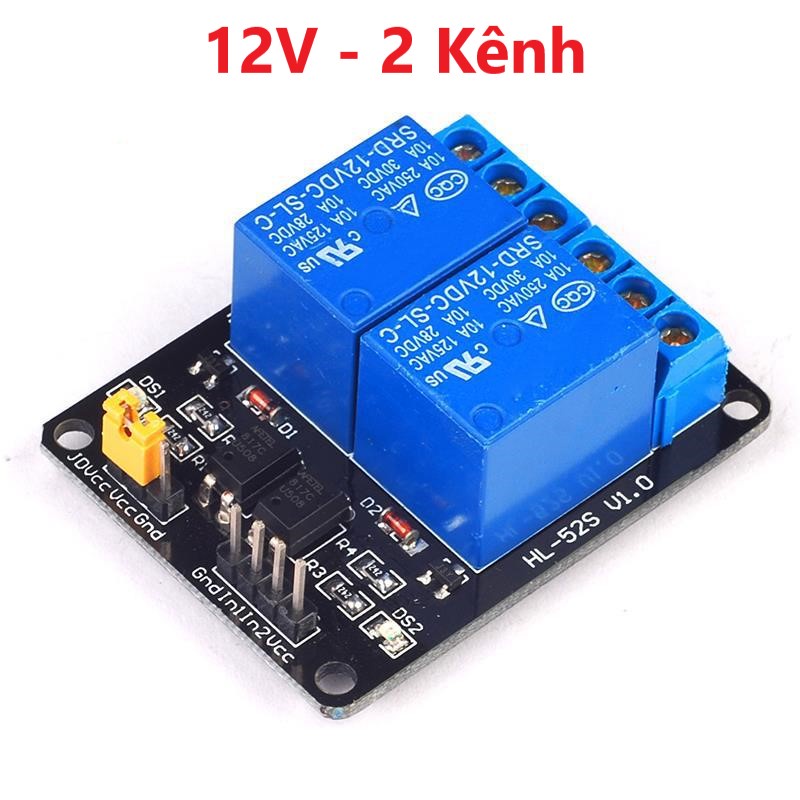 Module Relay 5VDC 12VDC 1 Kênh 2 Kênh - Mạch Relay 5V 12V 1 kênh 2 Kênh ...