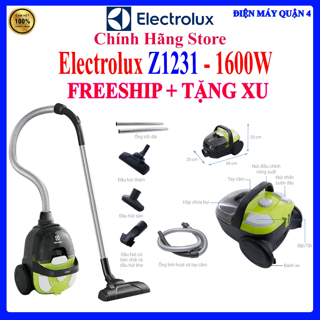 Máy hút bụi dạng hộp Electrolux Z1231 - Bảo hành chính hãng | Shopee ...