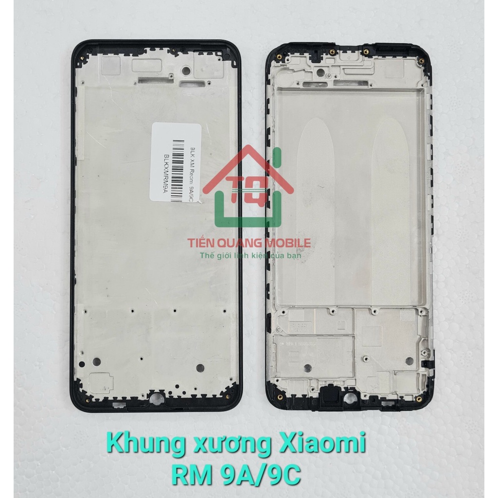 Bộ vỏ Xiaomi Redmi 9A full (gồm nắp lưng, viền sườn, khung xương, kính ...