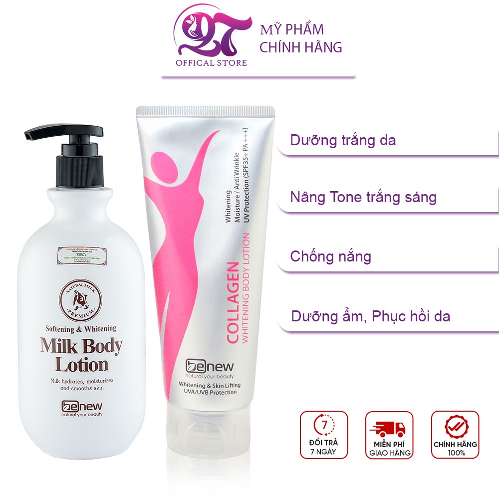Kem Dưỡng Thể Trắng Da Toàn Thân Benew Whitening Body Lotion Hàn Quốc ...