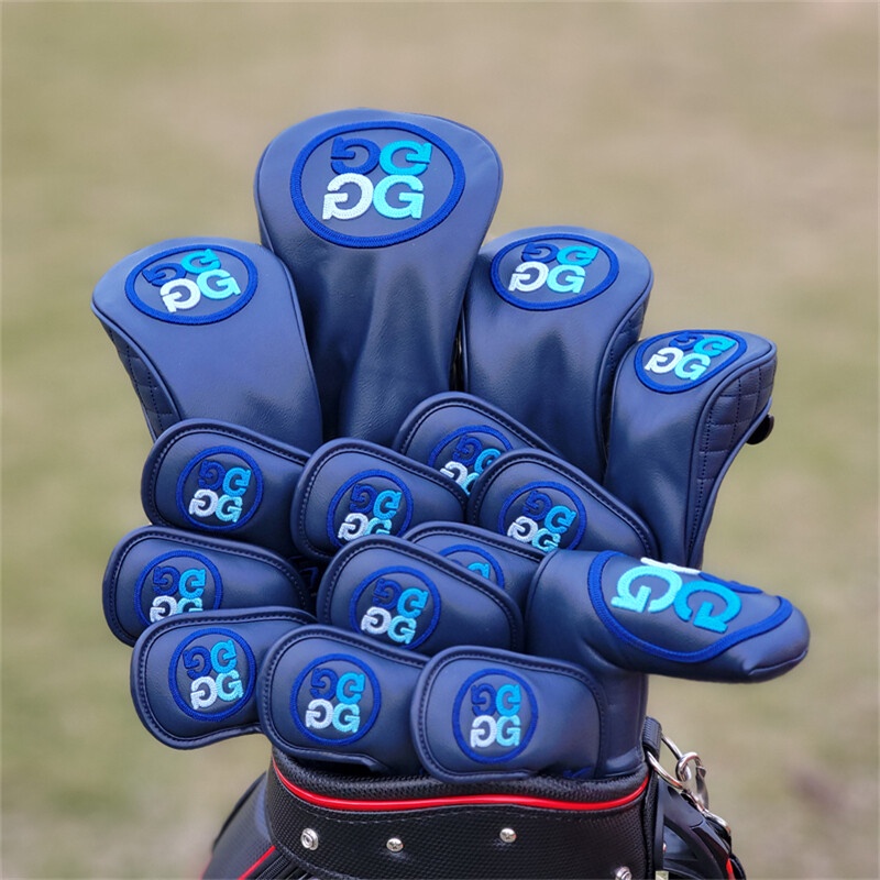 G FORE Golf Club 1 3 5 UT Headcovers Driver Fairway Woods Cover Leather ...