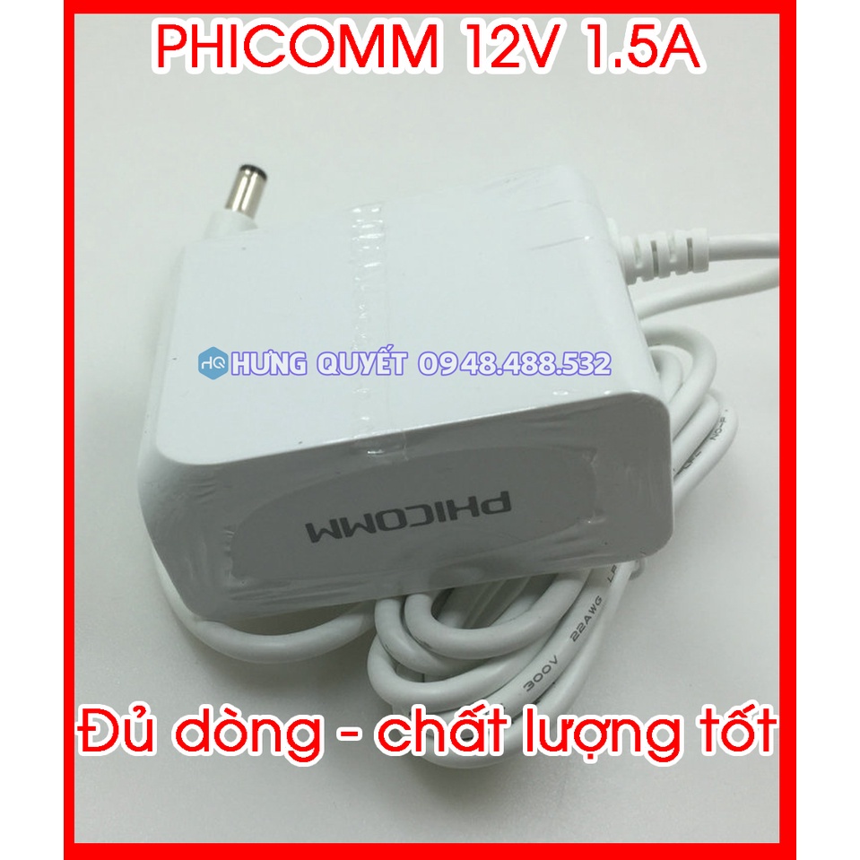 Nguồn PHICOMM 12V 1.5A Bộ đổi nguồn 12V 1.5A chuyên dùng cho camera ...