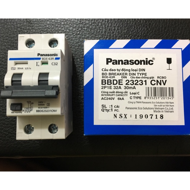 CB chống giật Panasonic chính hãng , Aptomat chống giật từ 16A tới 63A- BH 2 năm | Shopee Việt Nam