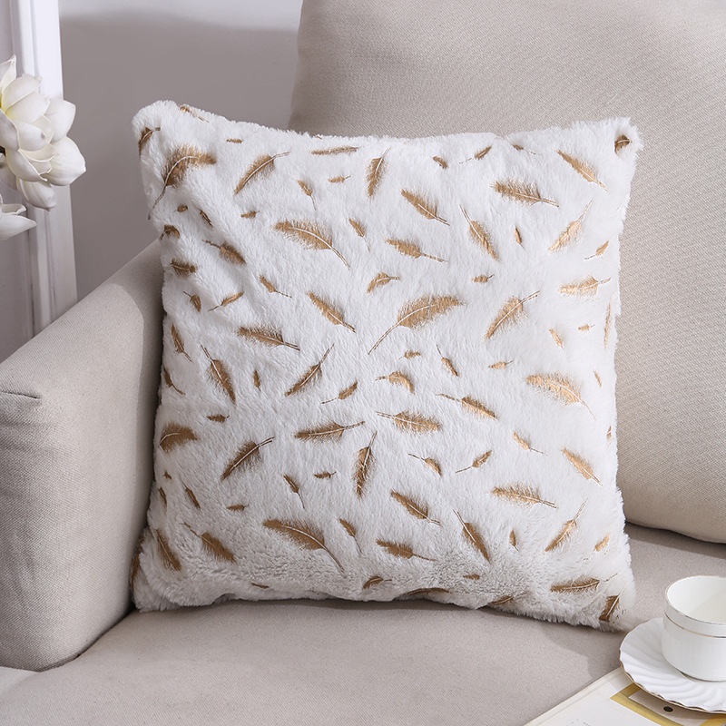 Vỏ gối sofa GOO Decor vải nhung lông, bọc gối tựa sofa 45x45 hình vuông ...