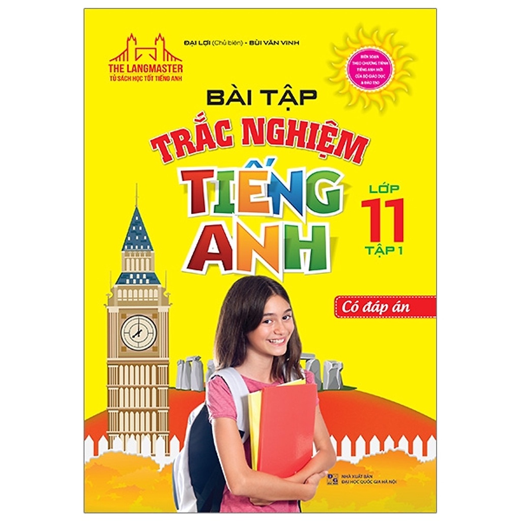 Sách Bài Tập Trắc Nghiệm Tiếng Anh Lớp 11 Tập 1 Có đáp án Shopee