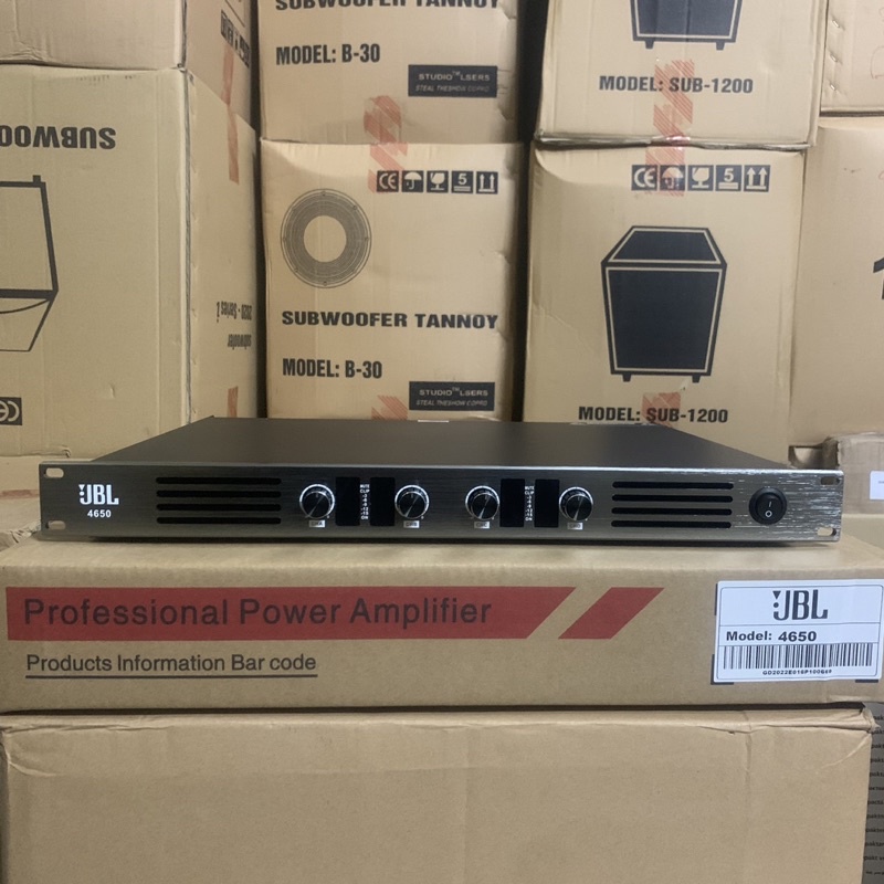 Đẩy 4 kênh JBL 4650 - Đẩy mỏng 1U nguồn xung, mạch Class D - Tặng 4 ...