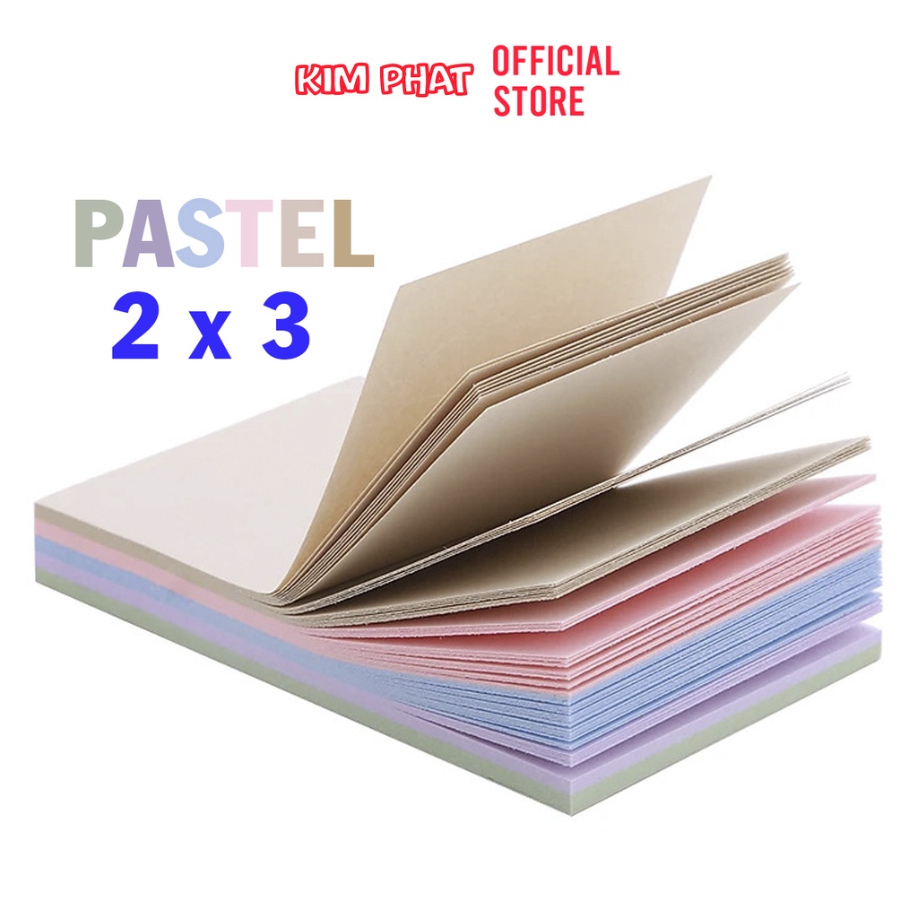 Giấy Nhớ Ghi Chú Sticky Note Màu Pastel 2x3 Baoke TZ 2013 | Shopee Việt Nam