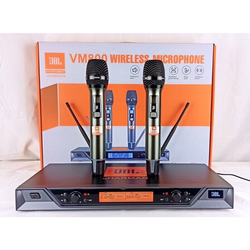 Micro không dây JBL VM800 đen ( Hàng nhập khâu loại 1 ) - Mic cảm ứng ...