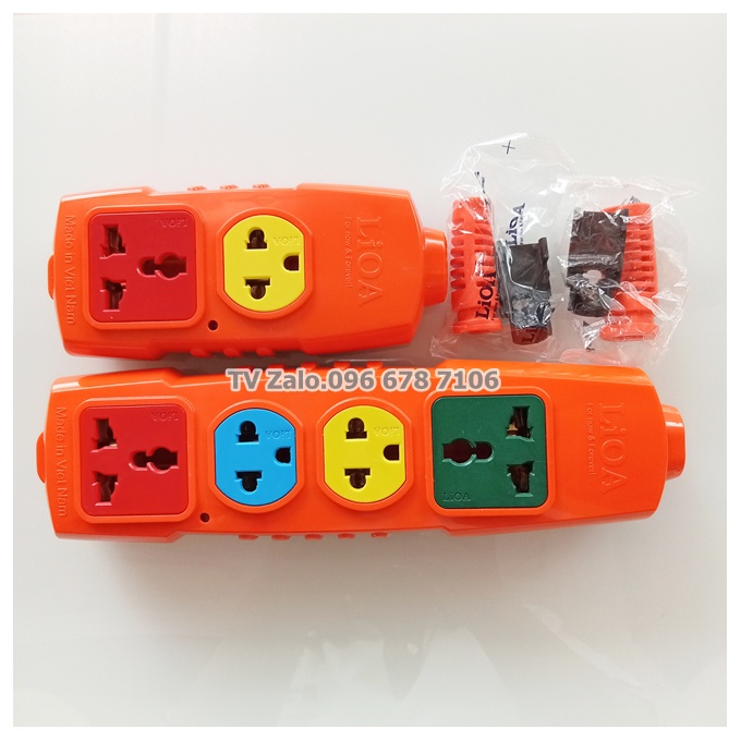 Ổ cắm siêu tải 2P-4P-2D - 6600W LiOA - Loại 2 - 4 Ổ cắm 3 chấu - Chính hãng | Shopee Việt Nam