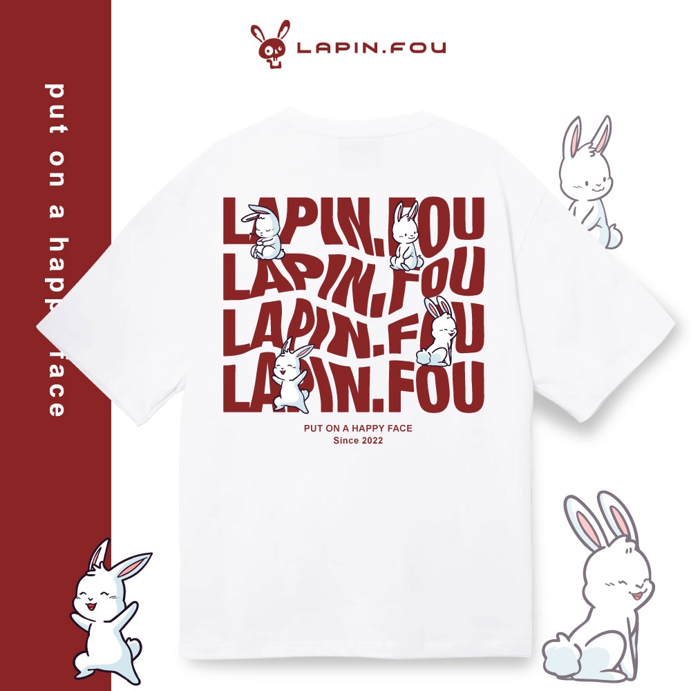 Áo Thun Unisex Nam Nữ Local Brand - Lapin.Fou izzy | Shopee Việt Nam