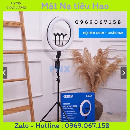Đèn led livestream full phụ kiện, gồm chân đèn và kẹp điện thoại. hỗ ...