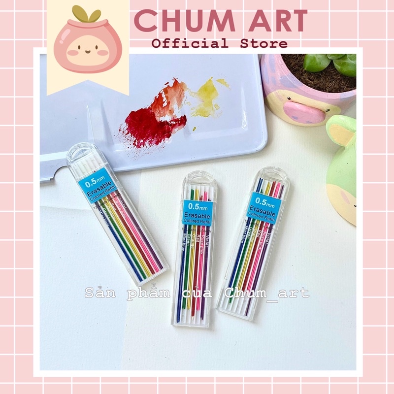 Chum art Ngòi chì sketch màu, ngòi chì phác màu, giá rẻ NGÒI MỀM DẺO DỄ ...