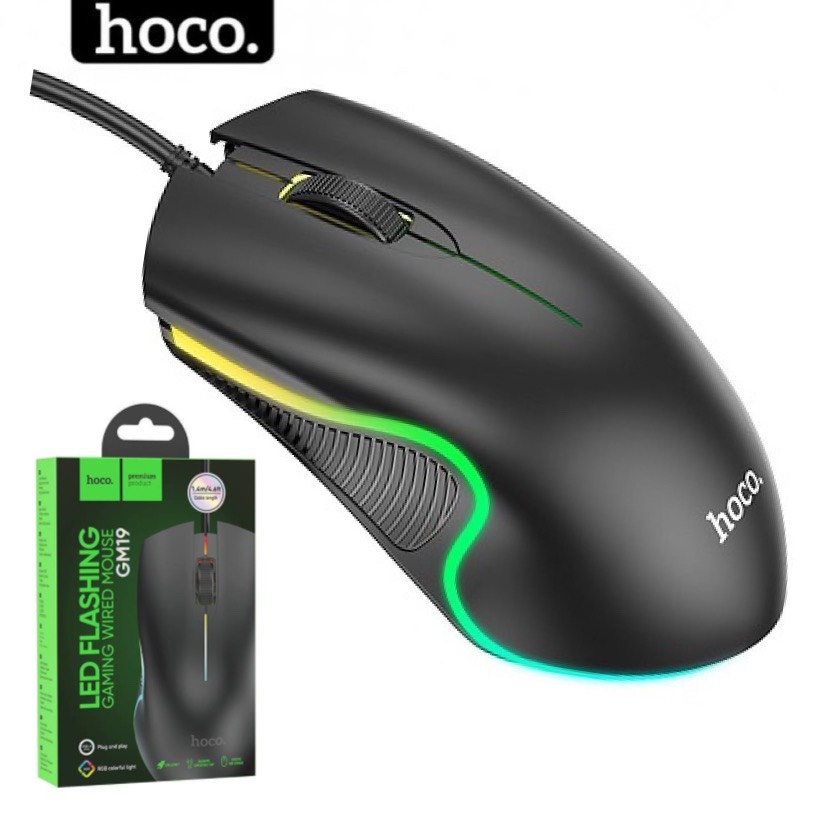 Chuột gaming có dây đèn led chính hãng HOCO - Mouse RGB 3 nút bấm giá ...