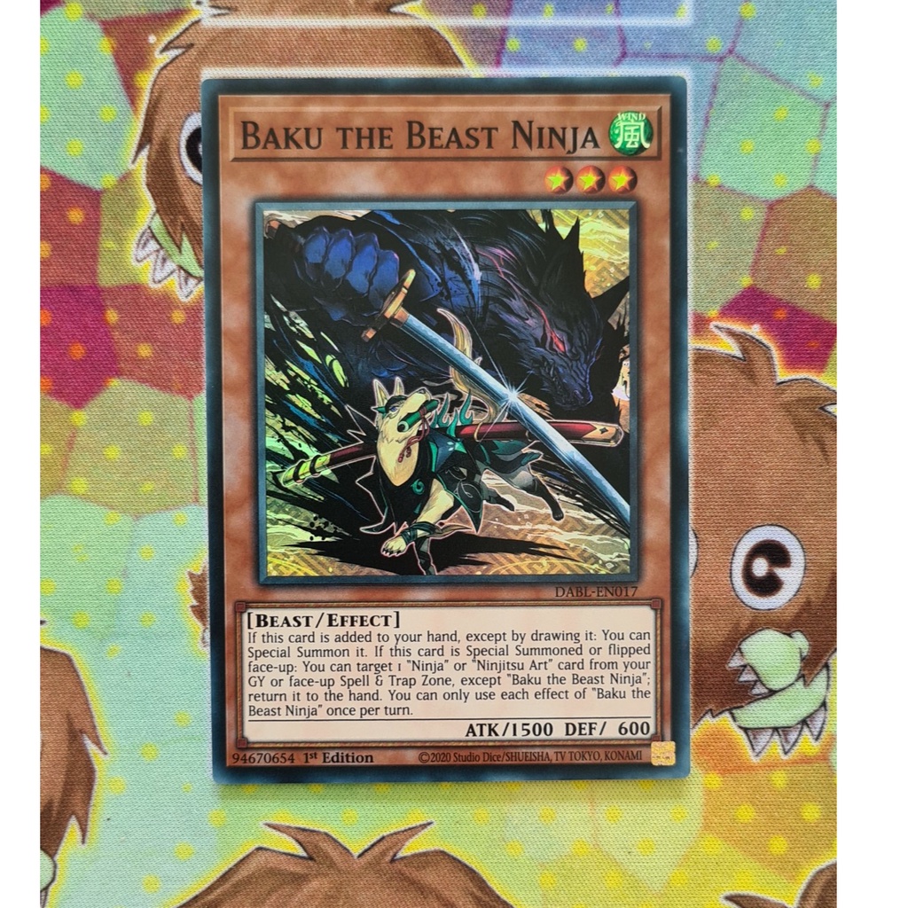 [ Đỗ Lạc Shop ] Thẻ Bài Yugioh Monster Baku the Beast Ninja - DABL ...