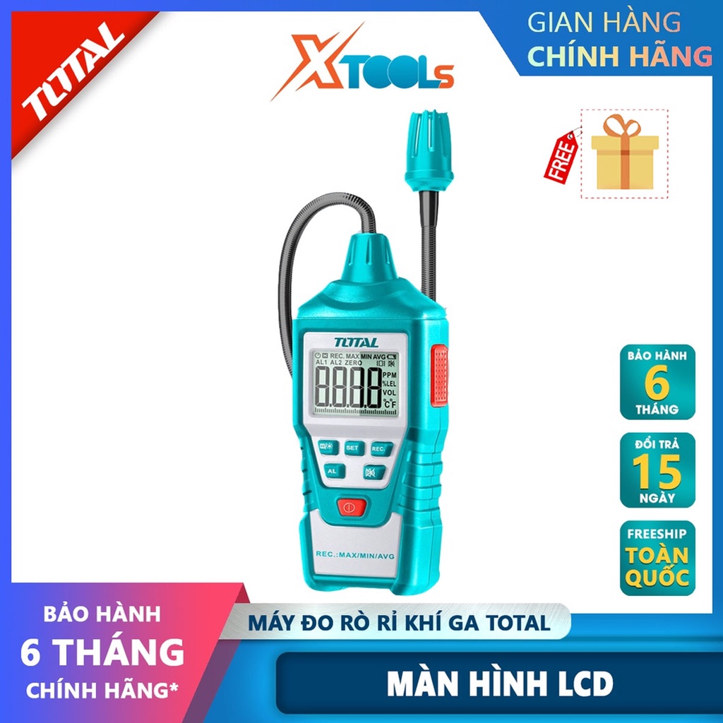 Máy đo rò rỉ khí gas kỹ thuật số Total TETGA01 | thiết bị phát hiện rò ...