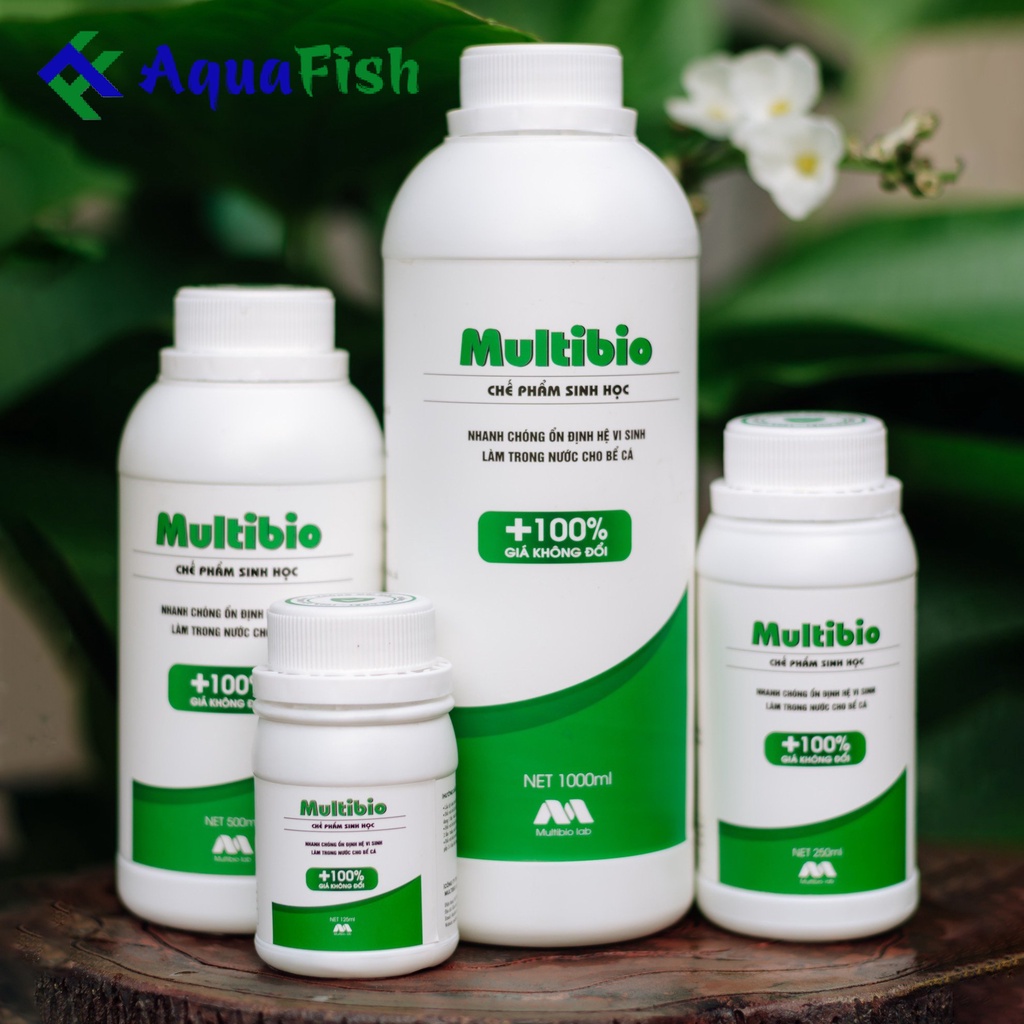 Vi sinh làm trong nước bể cá cảnh, tép cảnh Multibio 125ml - 250ml ...