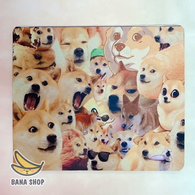 Miếng lót, bàn di chuột meme cheems doge chó shiba vàng siêu bựa ...
