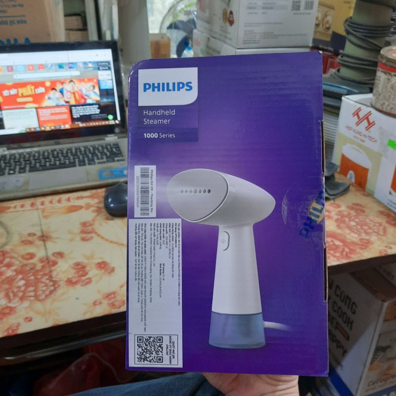 BÀN ỦI HƠI NƯỚC CẦM TAY MINI PHILIPS STH1000/10 ( THIẾT BỊ LÀ BẰNG HƠI NƯỚC 980W ) | Shopee Việt Nam