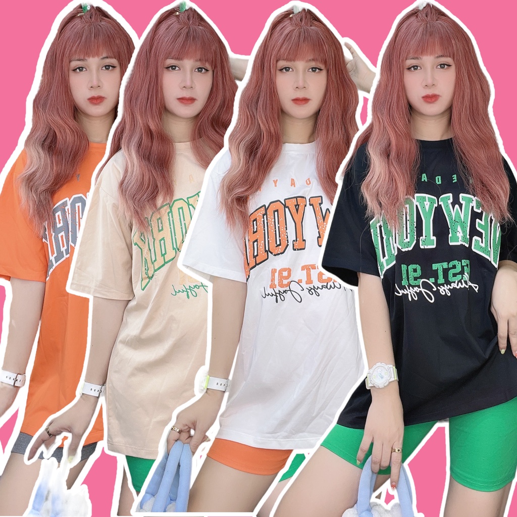 SL138 Set bộ nữ ngố lửng hình CHỮ NEW YORK mặc nhà, đi chơi dạo phố đẹp dễ thương | Shopee Việt Nam