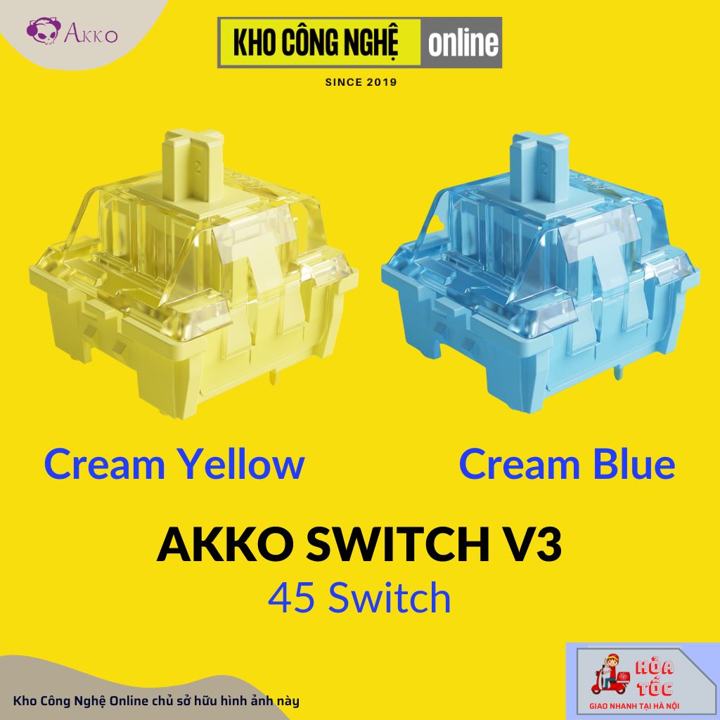 Switch Akko V3 Cream Blue Pro | Cream Yellow Pro Công Tắc Bàn Phím ...