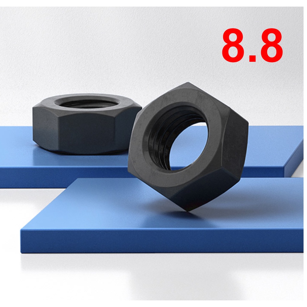 Tán Dẹp Ecu Inox 304, thép thôi, thép mạ Cho ốc M3, M4, M5, M6, M8 Set 10 con đai ốc inox loại ...