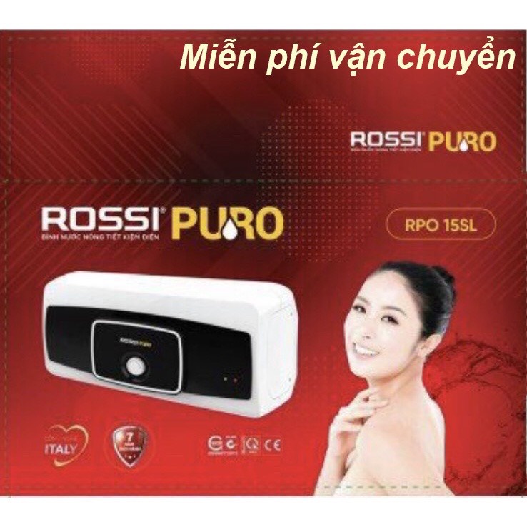 Bình Nóng Lạnh Rossi Puro ngang 15L 20L 30L - Hỗ trợ VC miễn phí khu vực Hà Nội | Shopee Việt Nam