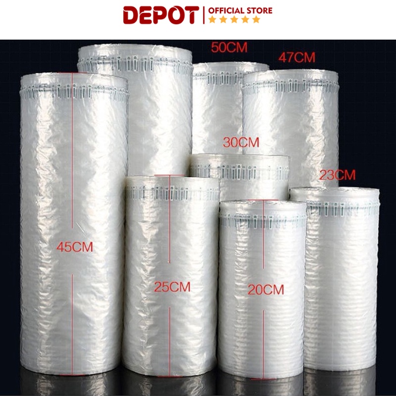 100M Cột khí chống sốc, bao bì đóng gói, túi nilon bọc khí, cột khí bơm hơi chống sốc gói hàng ...