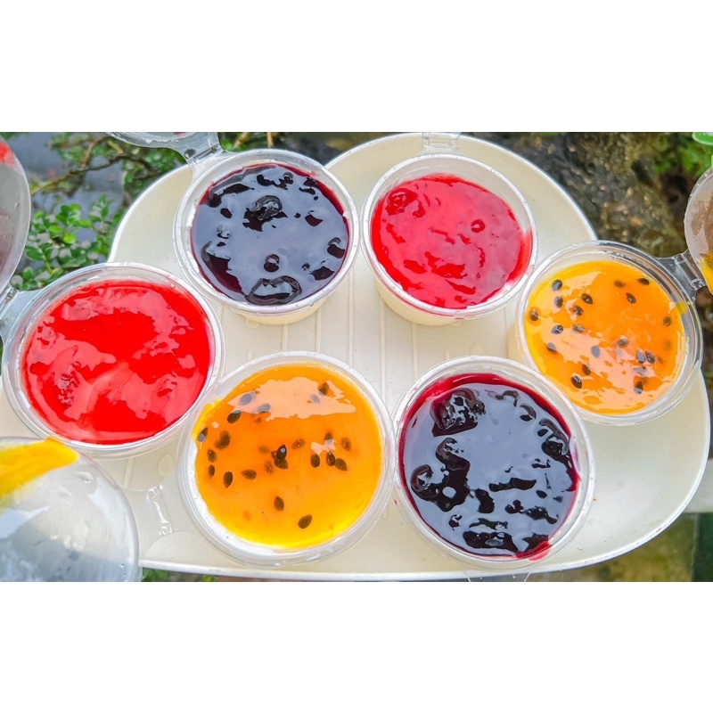 Set 100 hũ nắp liền 4oz CHP đựng sốt, kem cheese, panna cotta, topping ...