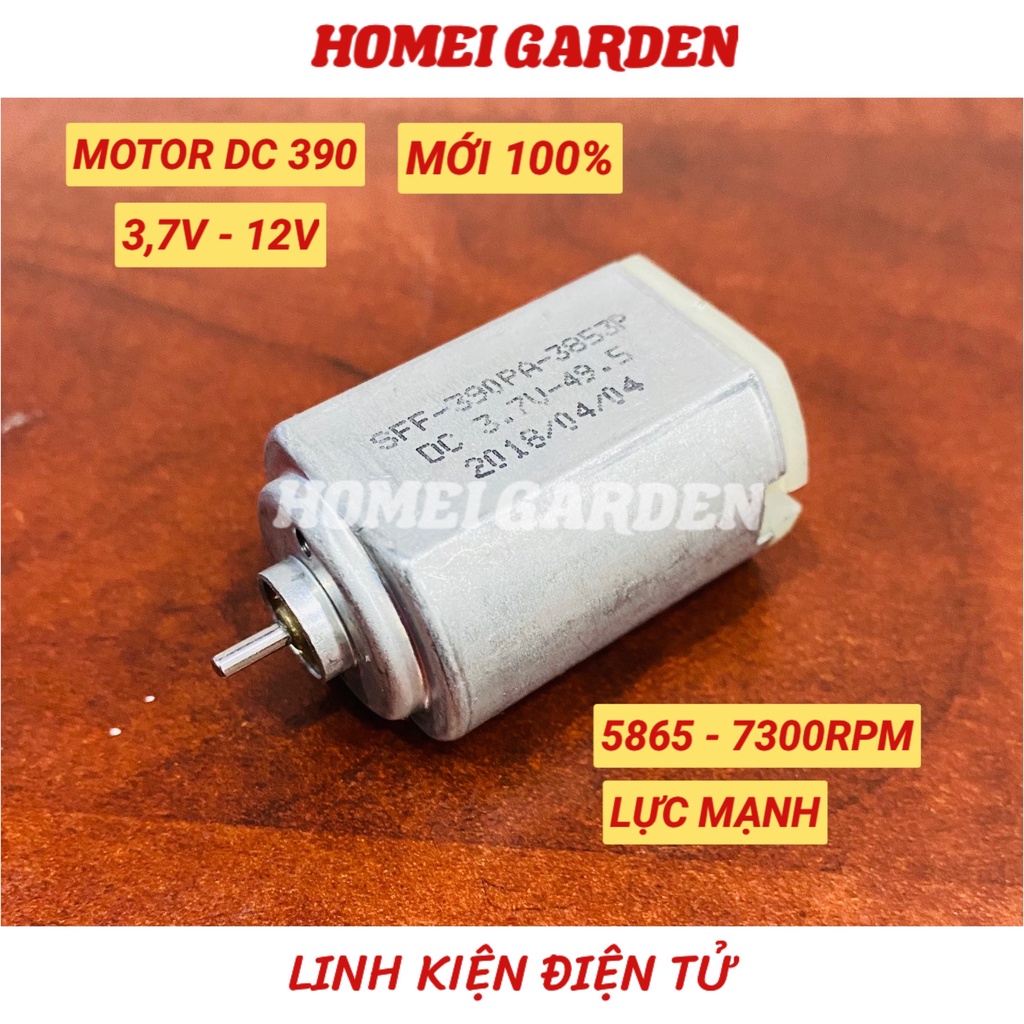 Motor mini 390 DC 3,7V 12V lực mạnh tốc độ 7200 RPM cho máy làm tóc ...
