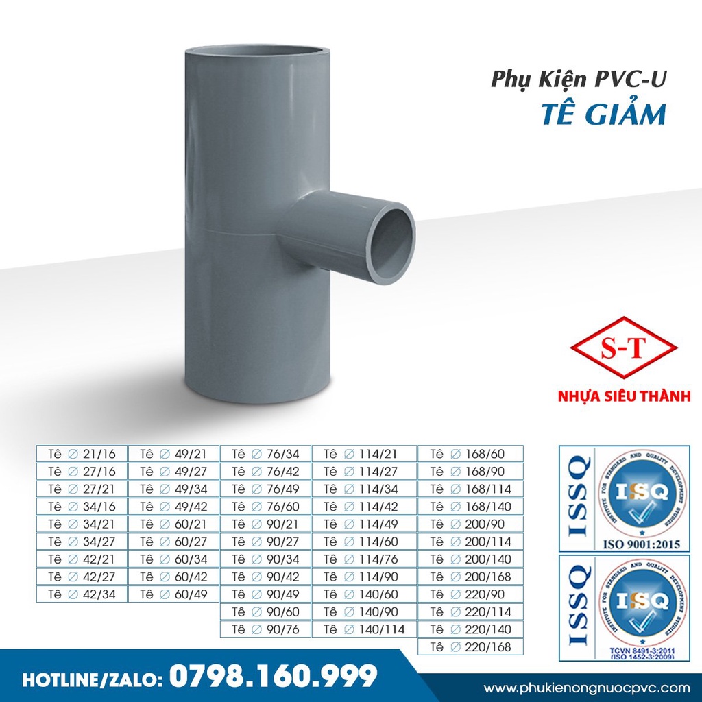 [1 bịch] Tê giảm PVC 60, 76, 90 Nhựa Siêu Thành | Shopee Việt Nam