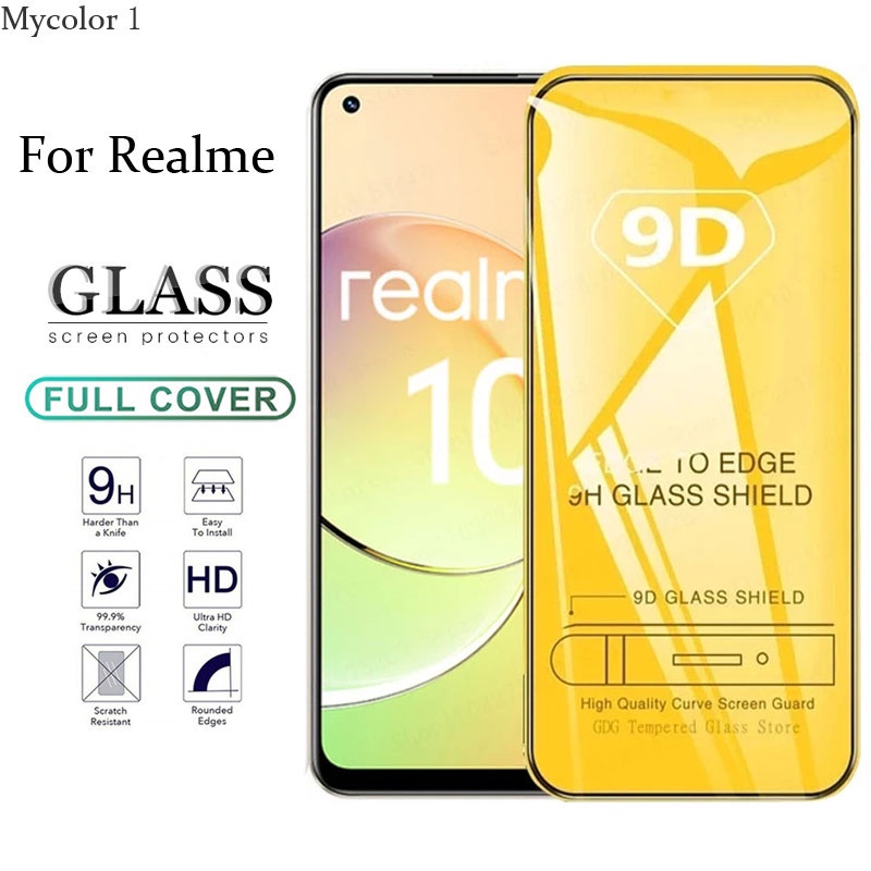 Kính cường lực 9D cao cấp cho Realme real me Note 60 60X 50 14X 13 13+ 12 12+ 11 11X 10 9 9i 8 ...