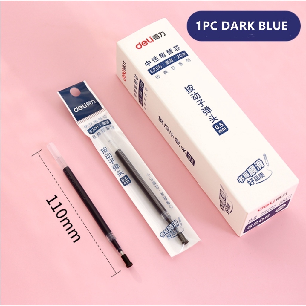 [GIÁ TỐT] Bán Sỉ 1 Hộp 20 Ngòi Bút Gel DELI S206 S01 33388 S11 0.5mm | Shopee Việt Nam