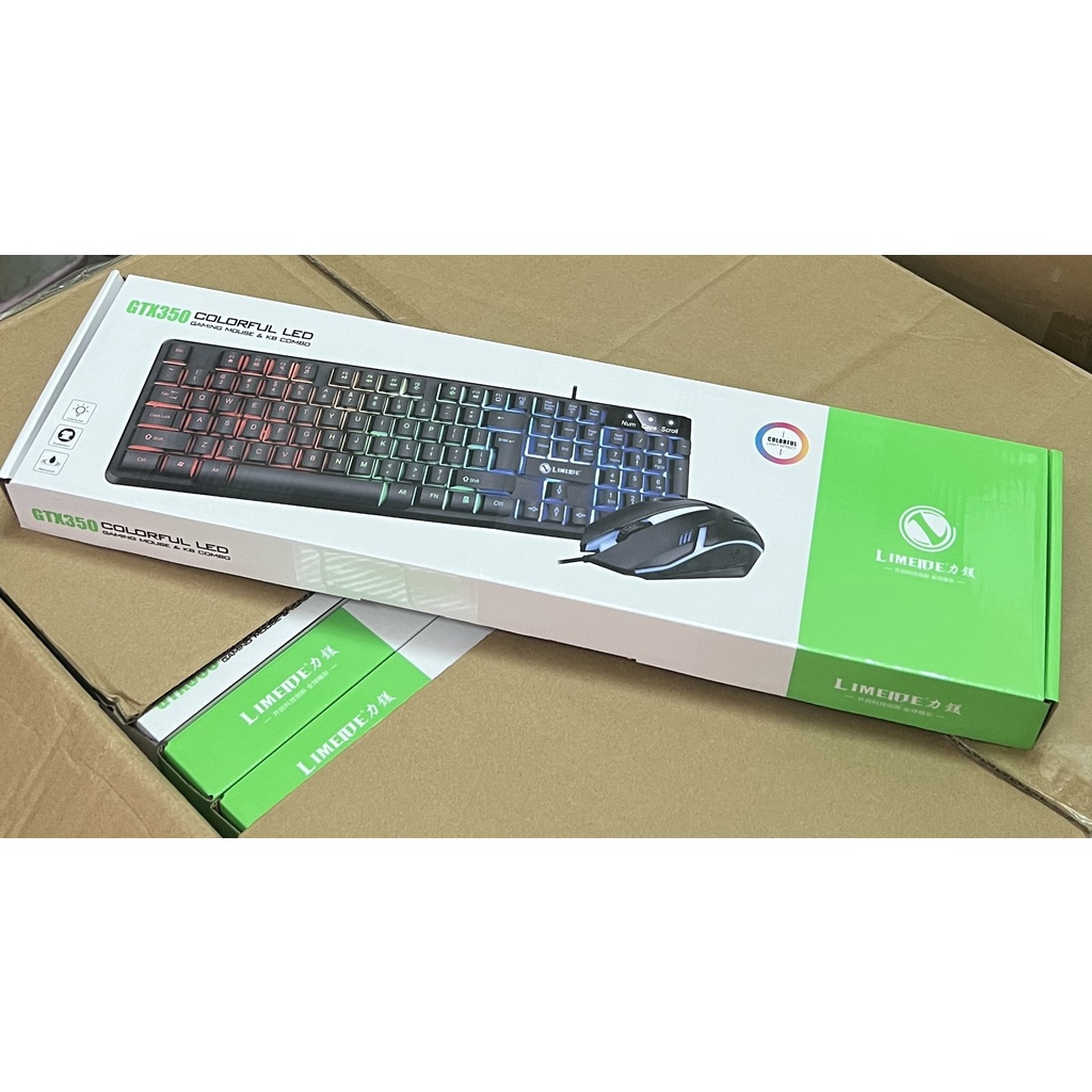 Combo Bàn Phím Và Chuột Giả Cơ LIMEIDE GTX 350 | Shopee Việt Nam