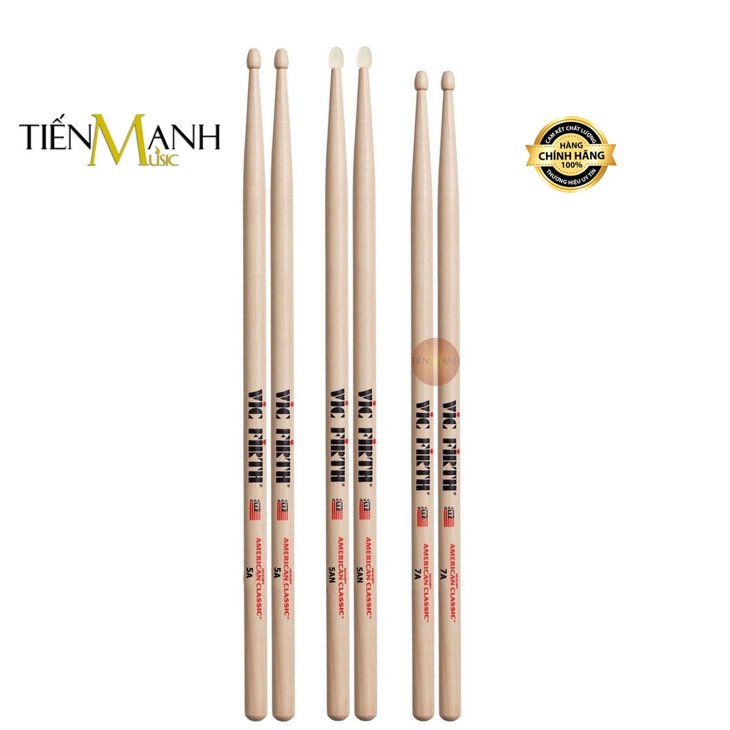 [Chính Hãng] Dùi Trống Vic Firth 5A, 7A, 5AN, 7AN, 5ATN Đầu Nhựa ...