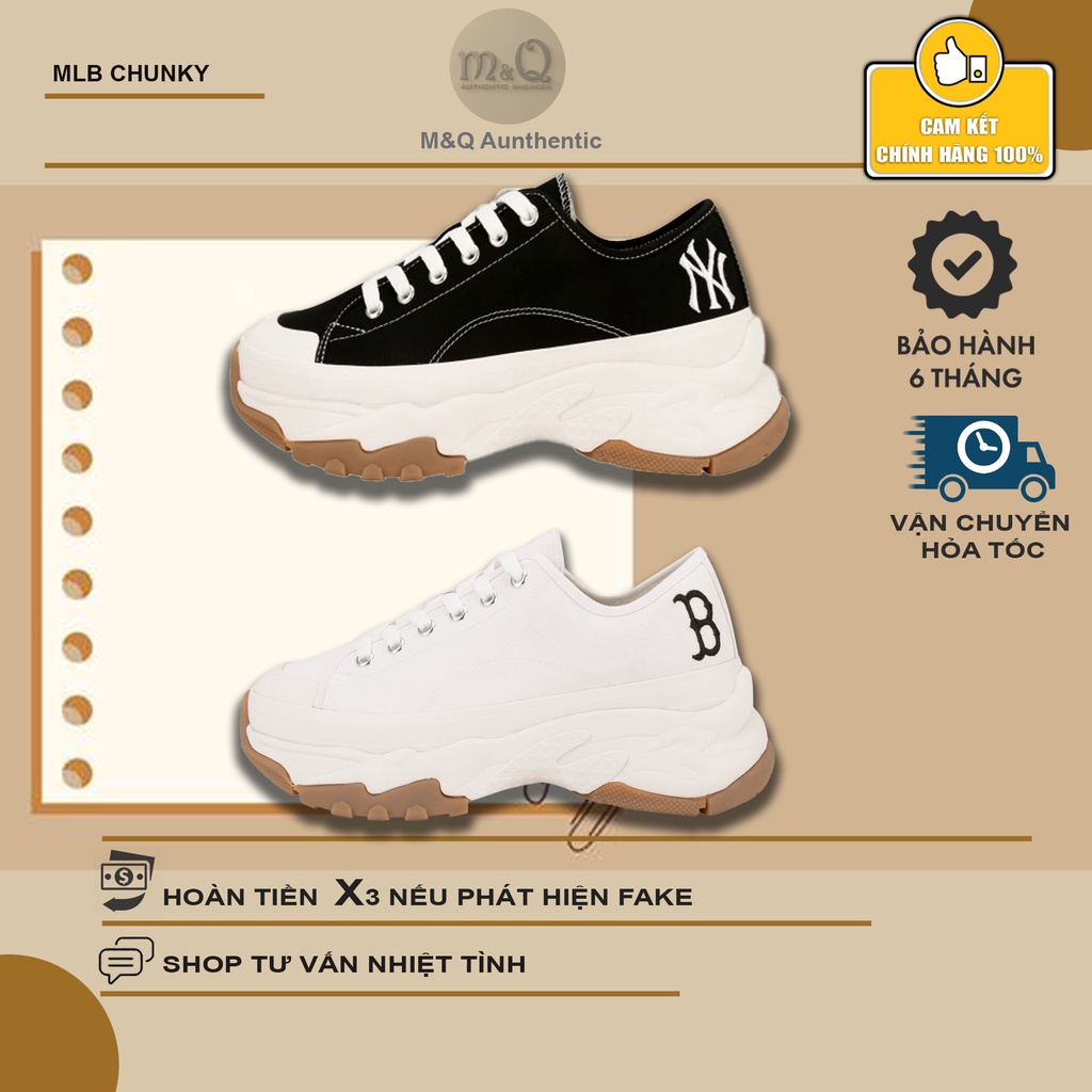 [ CHÍNH HÃNG ] Giày MLB Chunky High Low Trắng, Đen full box new 100% ...