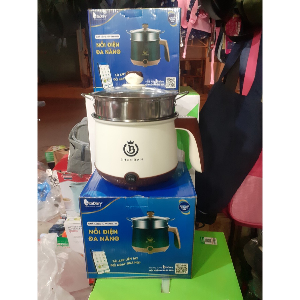 Nồi điện đa năng shanban Quà tặng từ Vitadairy | Shopee Việt Nam