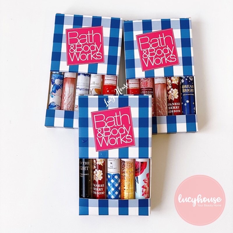 Set 5 body mist Bath and Body Works mini | Shopee Việt Nam